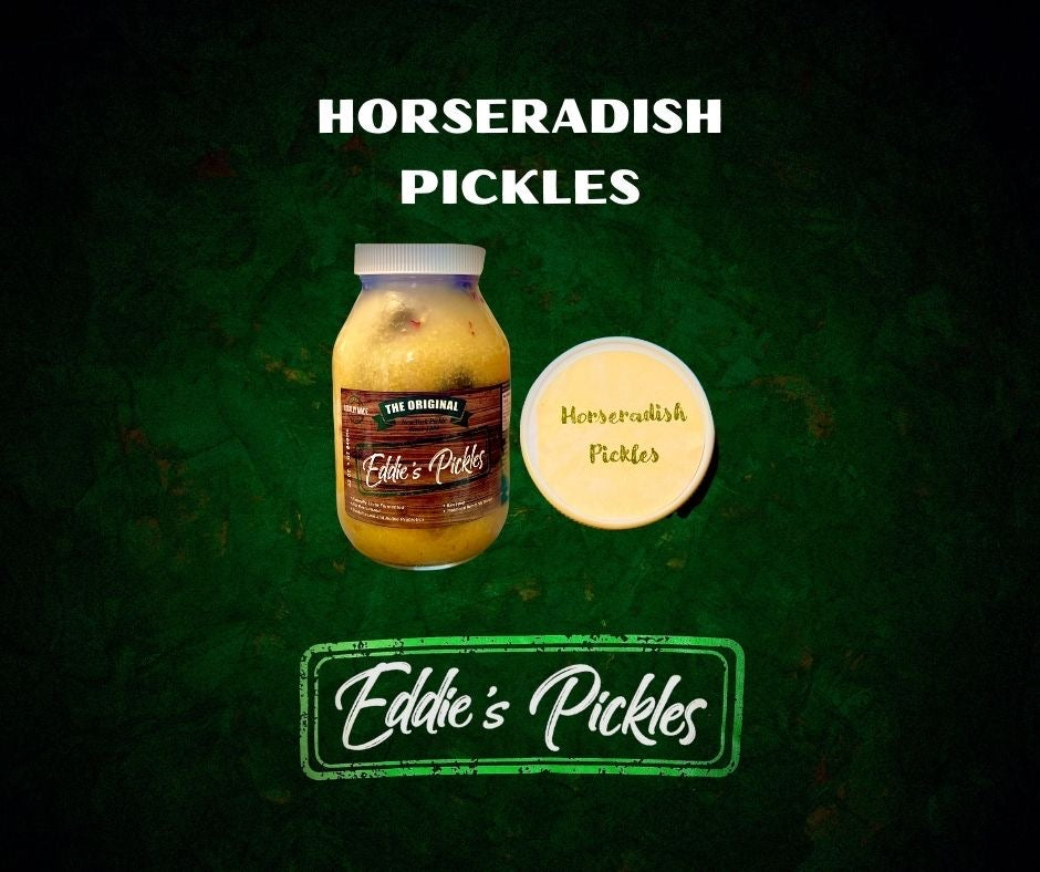 Horseradish Pickles 32oz – Eddie's Pickles